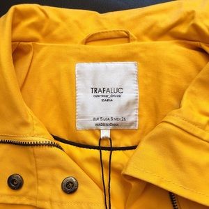 Zara | Jackets & Coats | Zara Trf Short Yellow Jacket | Poshmark